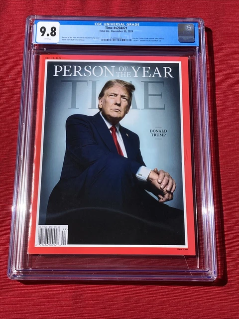 DECEMBER 2024 TIME Magazine Donald Trump Person of the Year CGC 9.6 ... DECEMBER 2024 TIME Magazine Donald Trump Person of the Year CGC 9.6 ...