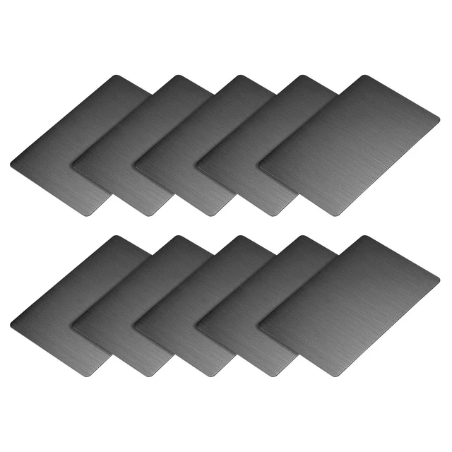 BLANK METAL CARD 100x60x0.4mm 15Pcs Brushed 201 Stainless Steel ...