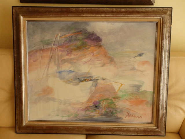 TABLEAU DEMAN ALBERT 1929/1996 Marine huile/Toile 112x92 cms Bénézit ...