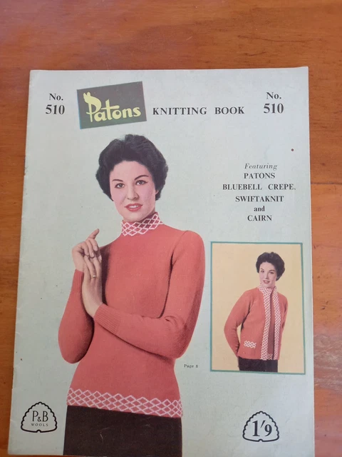 PATONS KNITTING PATTERN book no 510 Ladies $2.00 - PicClick AU