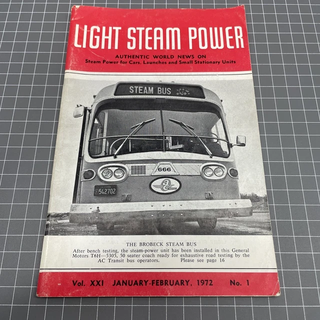 VINTAGE MAGAZINE LIGHT STEAM POWER Car Mancave Garage Junk Booklet ...
