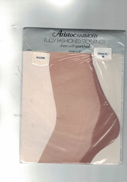 VINTAGE ARISTOC HARMONY Point Fully Fashioned Seamed Stockings Allure ...