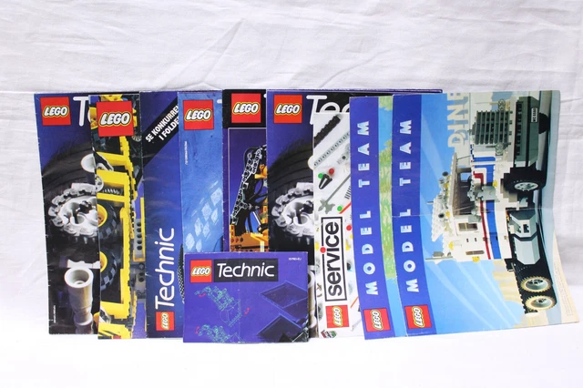 9 X LEGO Technic & Model Team Advert Advertising Flyer Catalogue ...