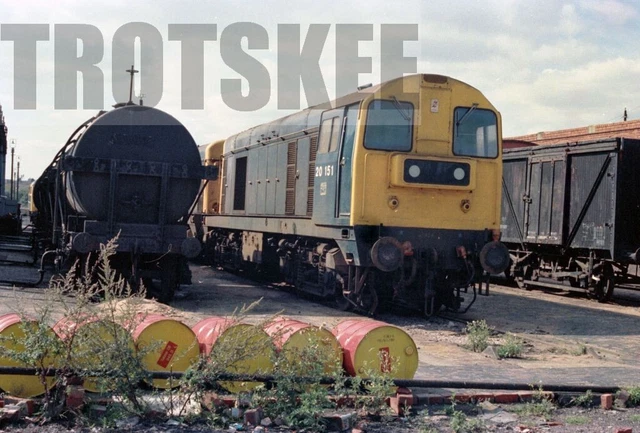 35MM COLOUR NEGATIVE BR British Rail Diesel Loco 20151 Class 20 c1985 £ ...