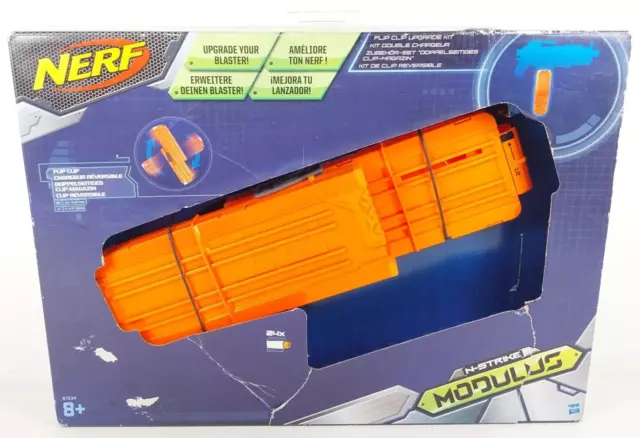 NERF N-STRIKE MODULUS Kit Double Chargeur Réversible Flip Clip Upgrade ...