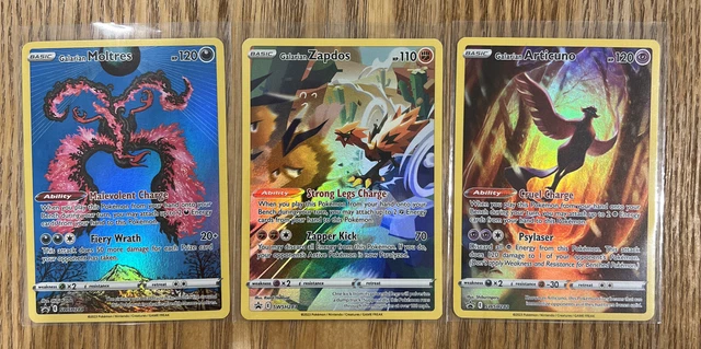 POKEMON CROWN ZENITH: Galarian Birds Trio: Moltres, Articuno, Zapdos $9 ...