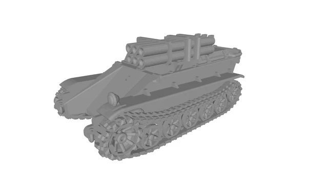 SD.KFZ. 301 BORGWARD B IV Panzerjäger Wanze WW2 Bausatz 3D Druck 1:87 ...