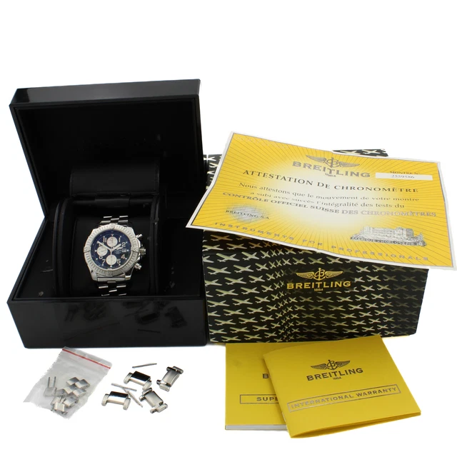 BREITLING SUPER AVENGER A1337011/B973 50mm Automatic Watch Full Set # ...