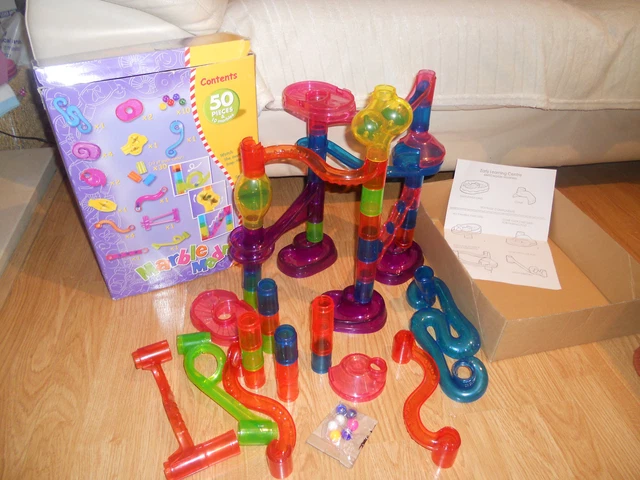 EARLY LEARNING CENTRE ELC Marble Madness - 46 pcs + 7 Marbles Boxed VGC ...