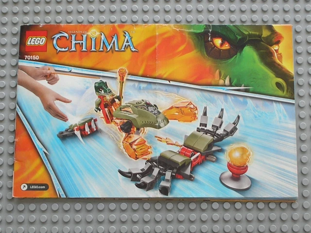 NOTICE BUILDING INSTRUCTION booklet LEGO Chima Set 70150 Flaming Claws ...