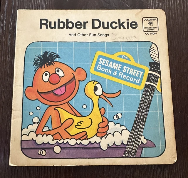 SESAME STREET BOOK & Record Rubber Duckie 1970 45 RPM 7” $12.00 - PicClick