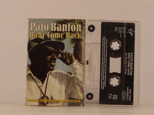 PATO BANTON BABY COME BACK (31) 2 Track Audio Cassette IRS £3.45 ...