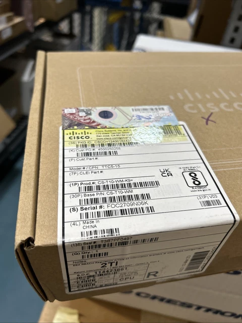 CISCO CS-T10-WM-K9 CS-T10-TS Webex Room Navigator Wall Mount Touch ...