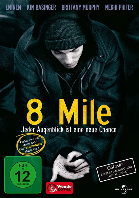 8 MILE DVD Eminem Kim Basinger Hip Hop Drama FSK 12 Deutsch Englisch ...