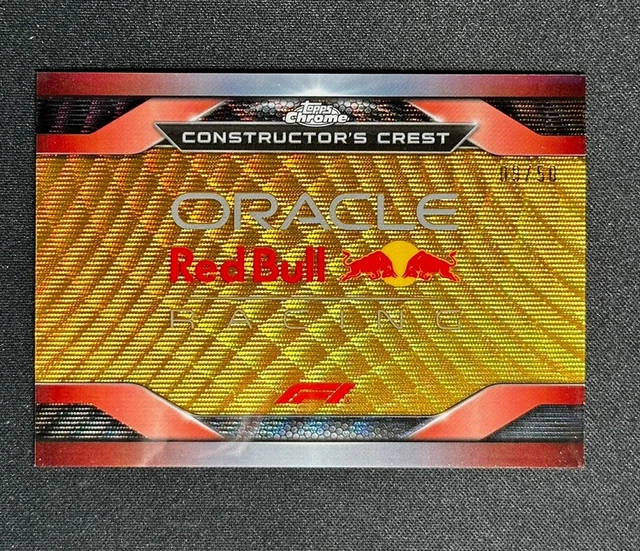 ORACLE RED BULL Racing F1 logo stemma onda oro/50 cromato 2023 EUR 1,17 ...