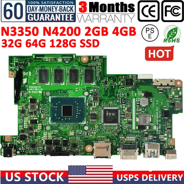 PLACA MADRE PORTÁTIL E203NA E203MA PARA ASUS E203N E203NAH N3350 N4200 ...