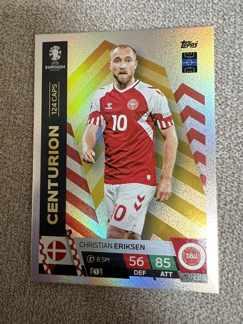 MATCH ATTAX UEFA Euro Germany 2024 CHRISTIAN ERIKSEN Centurion card £0. ...