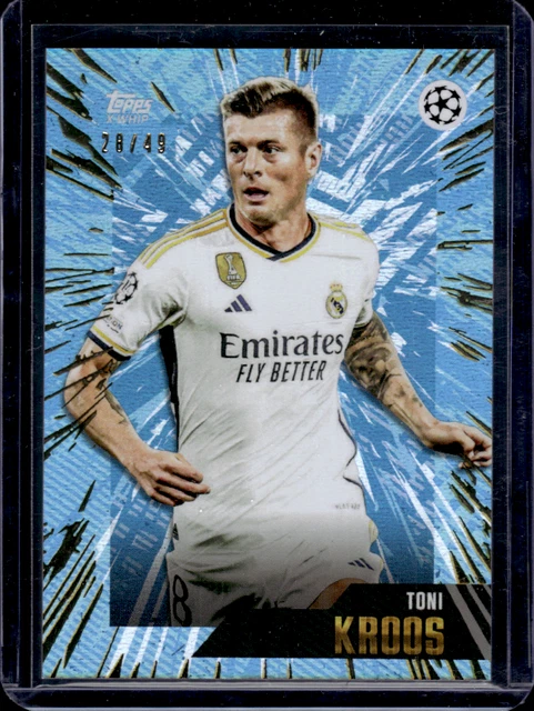 TOPPS GOLD 2023/24 Toni Kroos Real Madrid Blue Parallel 28/49 £4.20 ...