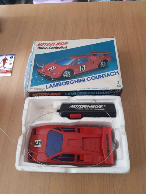 LAMBORGHINI COUNTACH MOTORA-WAVE con box vintage anni 80 made in Japan ...