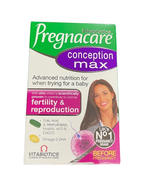 VITABIOTICS PREGNACARE CONCEPTION Max - 84 Tablets/Capsules £23.99 ...