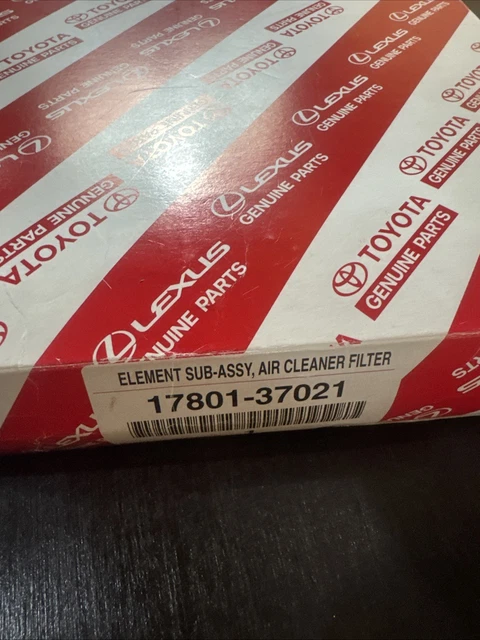 TOYOTA GENUINE AIR Cleaner Filter Element Part # 17801-37021 $22.25 ...