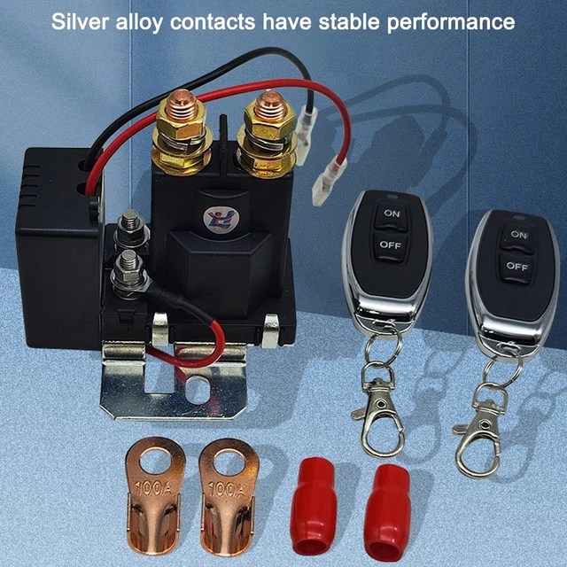 12V 500A REMOTE Battery Master Switch Isolator Relay Anti Leak 2 ...