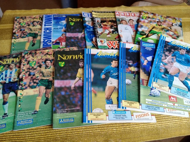14 FOOTBALL PROGRAMMES From 1990's £4.99 - PicClick UK