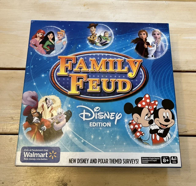 FAMILY FEUD DISNEY Edition 2021 Walmart Exclusive Disney Pixar NOB $11. ...