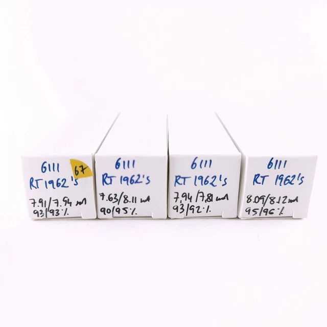 TUBE RADIOTECHNIQUE 4 X 6111. 1962 Prod. Quad Assortis. 67. Ch165 EUR ...