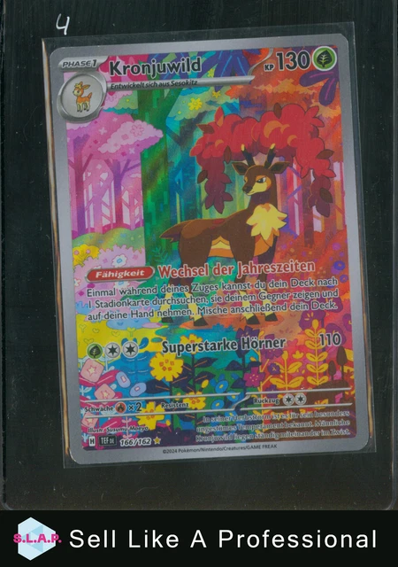 KRONJUWILD POKEMON TCG 2024 Temporal Forces German Illustraion Rare 166/162 EUR 13,50 - PicClick DE