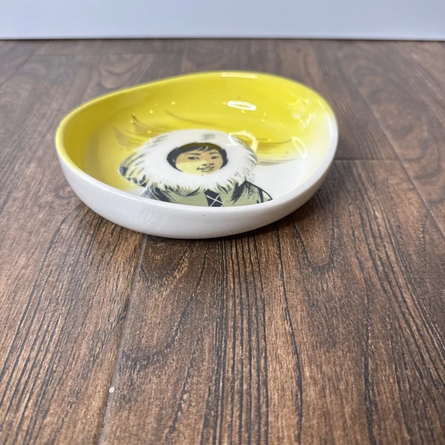 MATTHEW ADAMS POTTERY Alaska Native Inuit Eskimo Bowl 6" Mother or ...