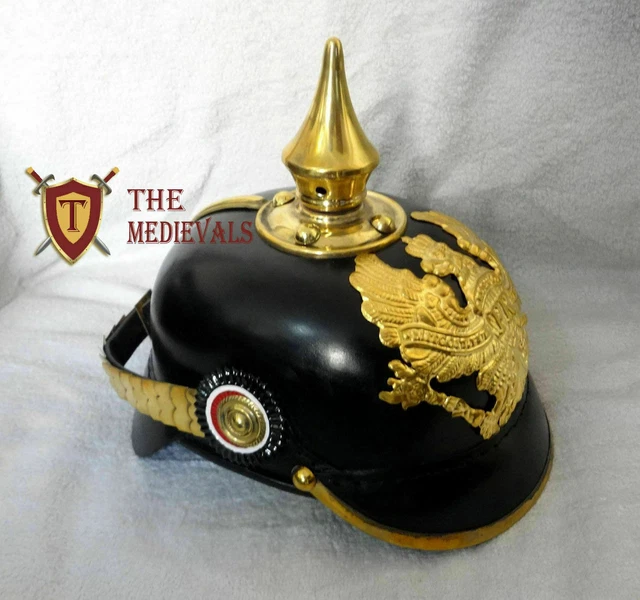 GERMAN HELMET PICKELHAUBE Imperial Officer’s Grade Prussian Leather ... GERMAN HELMET PICKELHAUBE Imperial Officer’s Grade Prussian Leather ...