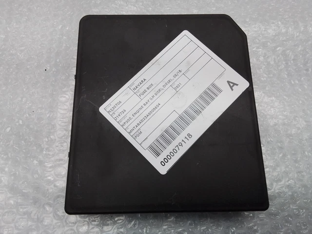 NISSAN NAVARA FUSE Box Np300, Engine Bay (Lh Side), Diesel, 05/15 $150. ...