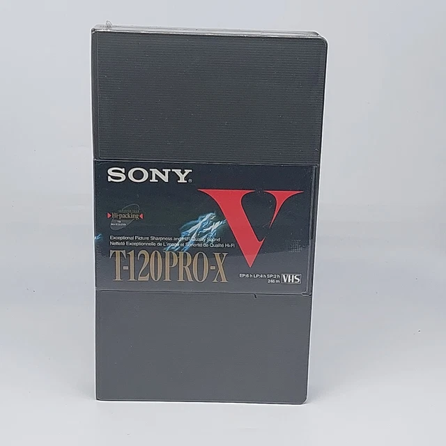 SONY T-120 PRO-X VHS Video Cassette (Vintage Blank VHS) £10.33 ...