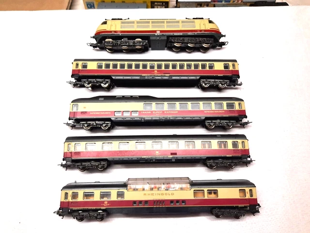 LIMA H0 RHEINGOLD aus 107008G mit LED Beleuchtung, siehe Beschreibung ...