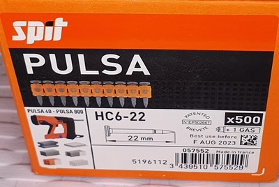 SPIT PULSA 800 Nails 20mm HC6-20 10xBOXES 5000XNAILS WITH GAS EXP 2023 ...