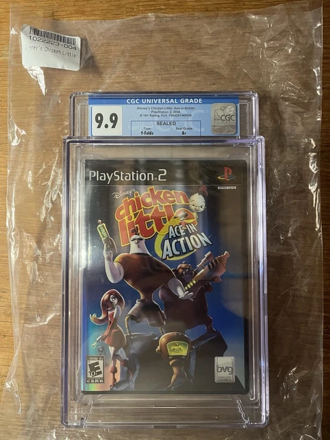 DISNEY'S CHICKEN LITTLE Ace In Action PlayStation 2 PS2 FOIL Graded CGC ...