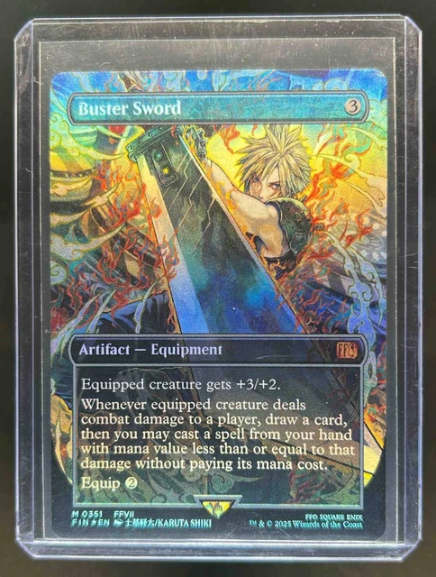 2025 MAGIC THE Gathering Final Fantasy Buster Sword Foil Borderless ...