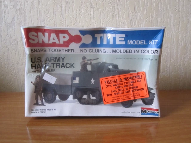 MAQUETTE MONOGRAM SNAP Tite Us Army Half-Track EUR 40,00 - PicClick FR