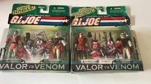 LOTTO DUE SET GI JOE Valor VS Venom - HASBRO 2004 sigillati EUR 19,90 ...