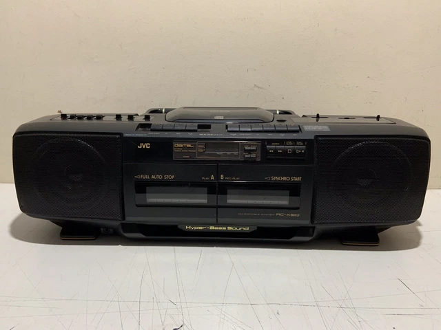 JVC RC-X510 HYPER-BASS Sound Boombox Hi-Fi Portable CD Stereo Radio ...