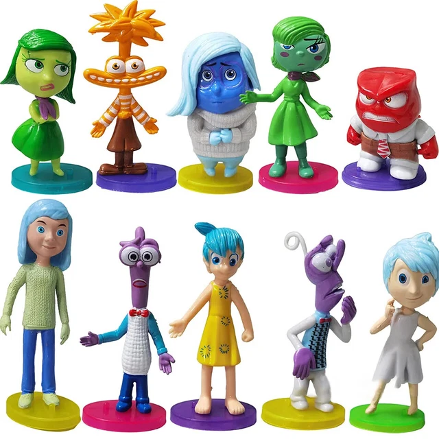 INSIDE OUT 2 Figure Anime Joy Sadness Angry Action Figurine Collezione ...