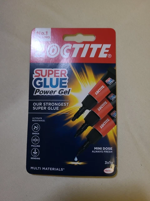 LOCTITE SUPER GLUE POWER GEL FLEX MINI TRIO tubes adhésifs flexibles ...