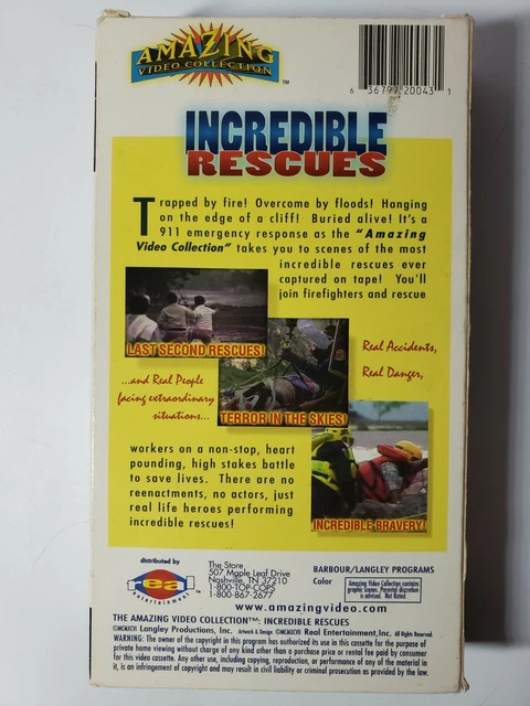INCREDIBLE RESCUES VHS £7.09 - PicClick UK