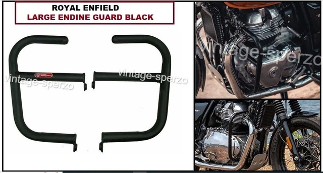 ROYAL ENFIELD LARGE ENGINE CRASH GUARD FITTING BLACK for INTERCEPTOR ...