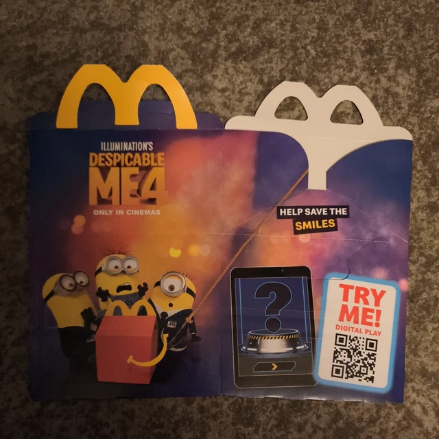 U.K MCDONALDS HAPPY Meal box Despicable Me 4 £1.95 - PicClick UK