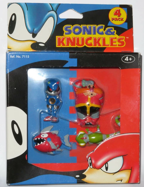 SET 1994 TOMY Sonic The Hedgehog Figures - Metal Robotnik Chopper ...