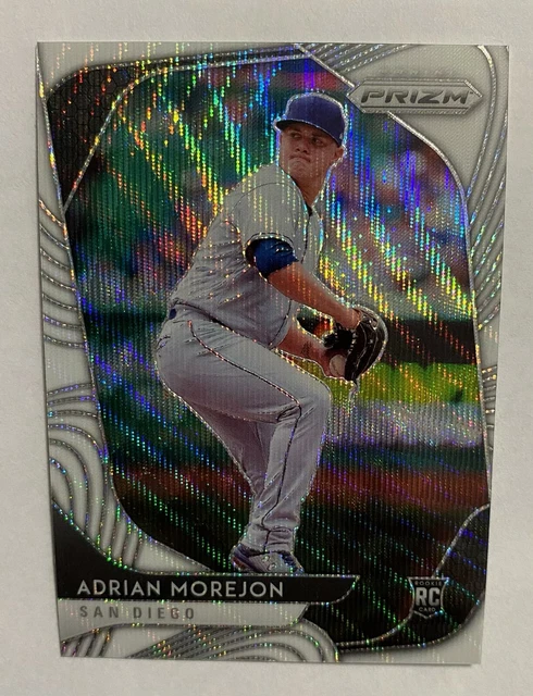 ADRIAN MOREJON ~ San Diego Padres ~20 Panini Prizm "White Wave" #139 ...