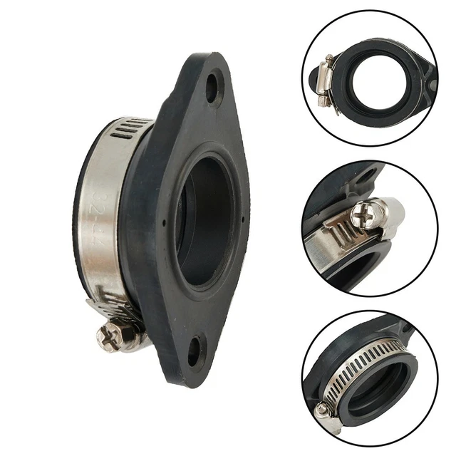 FOR BLACK CARBURETOR Manifold Intake Flange Adapter Carb Manifold Boot ...