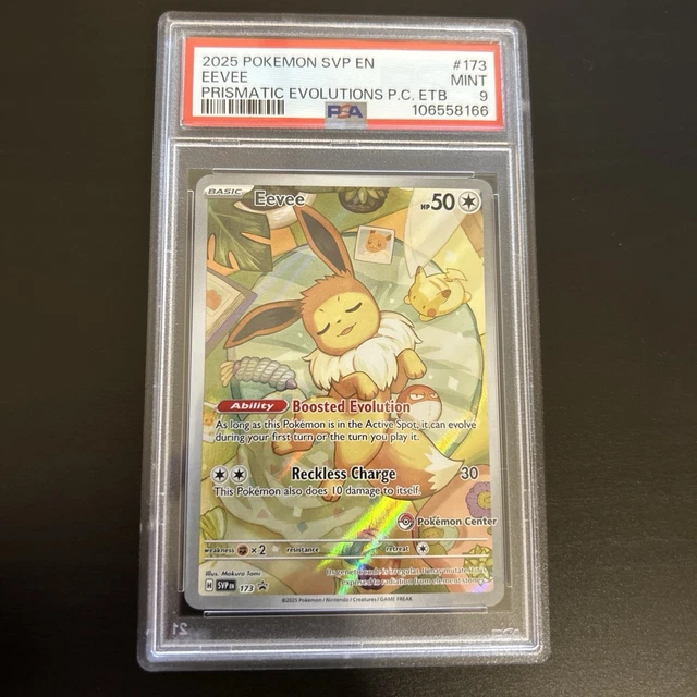 EEVEE SVP 173 2025 Prismatic Evolutions Pokemon Center Exclusive ETB ...